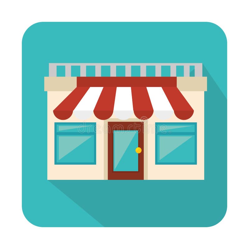 Exterior Store Building Icon Stock Illustration - Illustration of ...