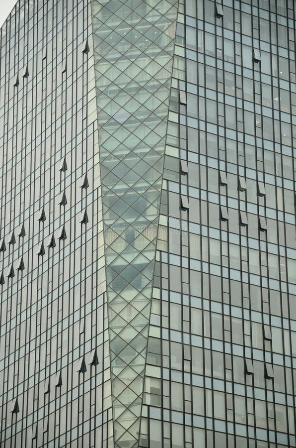 Exterior Surface Of Modern Office Building Stock Image - Image of lines ...