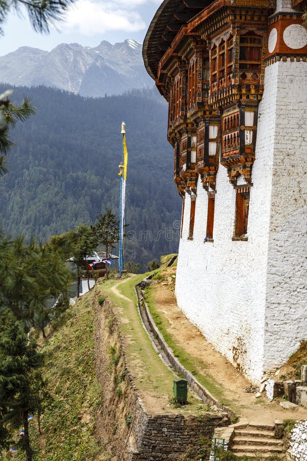 Exterior of the Tango Goemba Monastery in Bhutan Stock Image - Image of ...