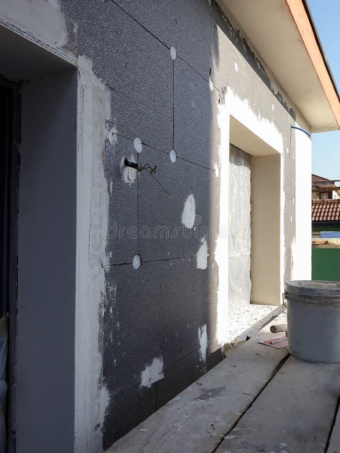 Exterior thermal coating stock photo. Image of site - 216704676