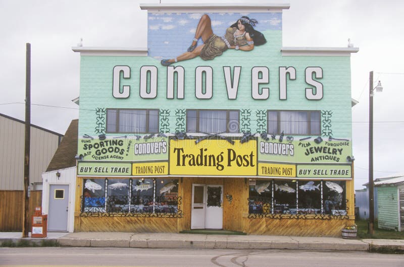 Exterior of Trading Post editorial image. Image of business - 23178195