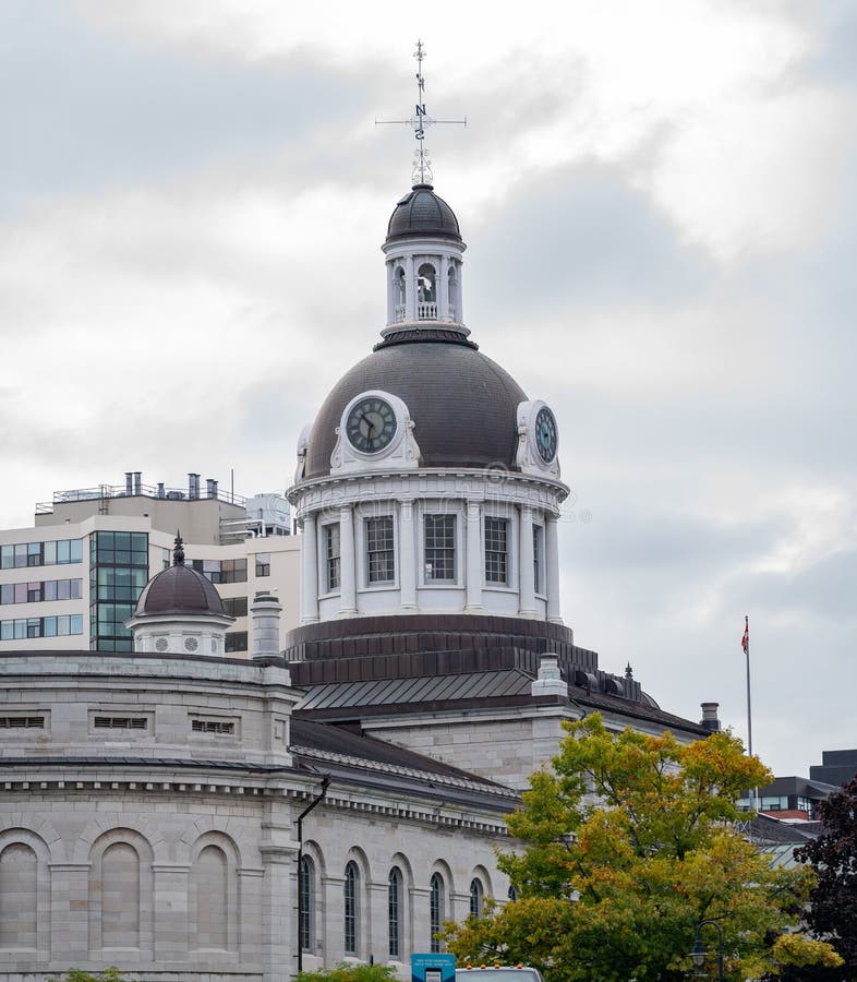 Exterior View of the Beautiful City Hall Stock Photo - Image of gloomy ...