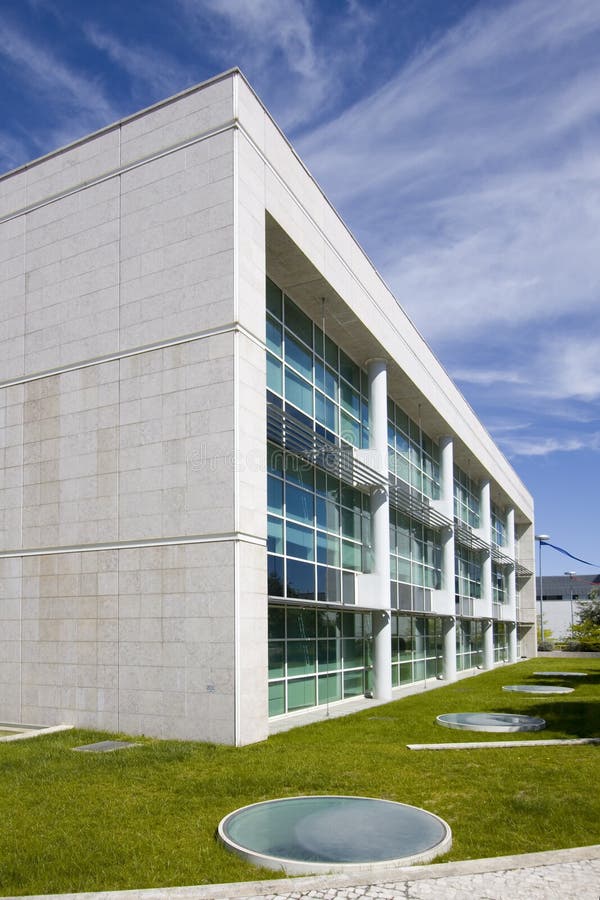 Exterior View of Downtown City Office Buildings Stock Image - Image of ...