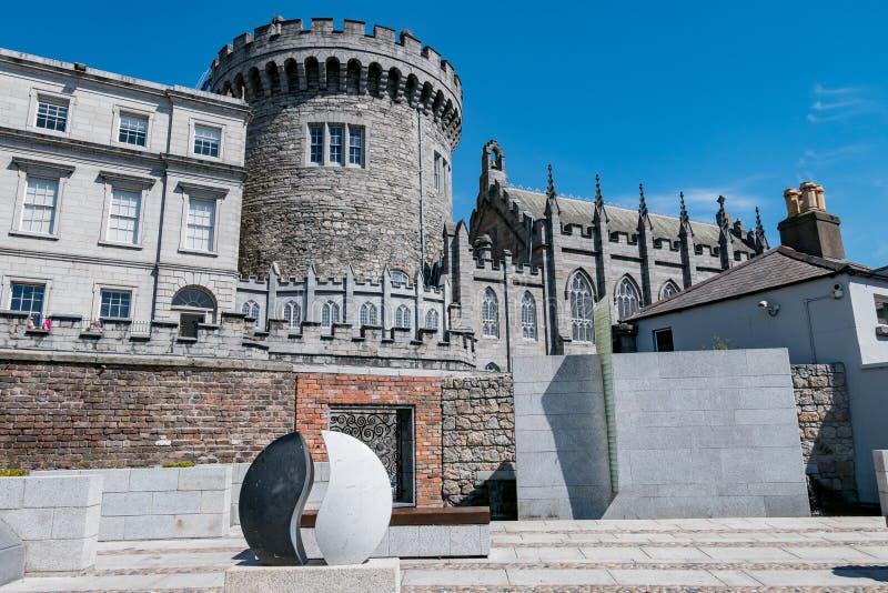 Exterior View of the Dublin Castle Stock Image - Image of dublin ...