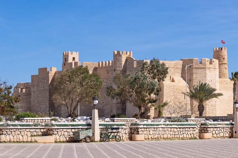 Exterior View of the Fortifications of the Ribat of Sousse Stock Image ...