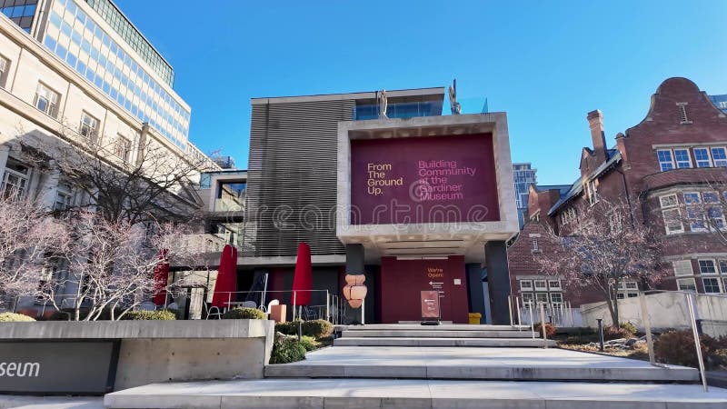 Exterior View of the Gardiner Museum in Toronto 4K Stock Video - Video ...