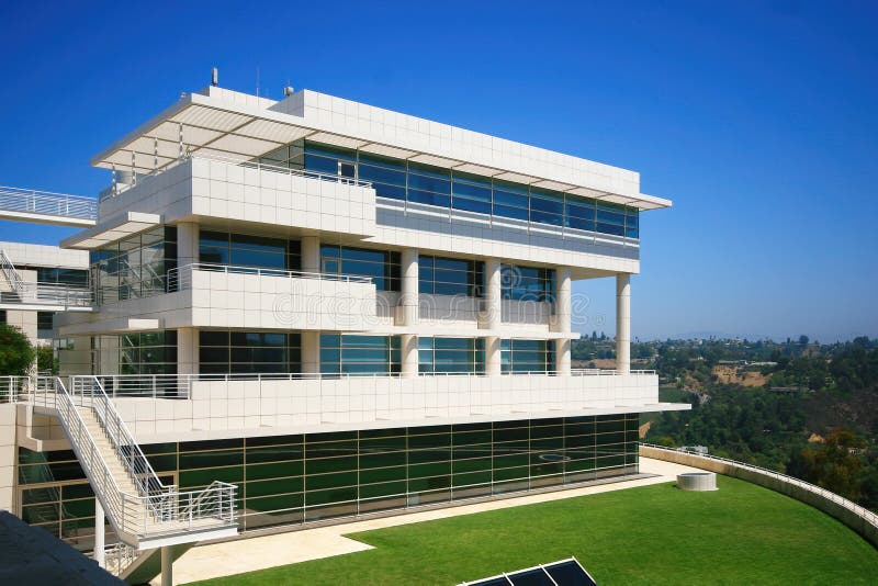 Exterior View of the Getty Center Editorial Stock Photo - Image of ...