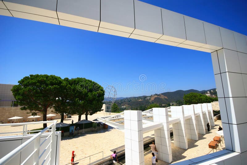 Exterior View of the Getty Center Editorial Photography - Image of ...