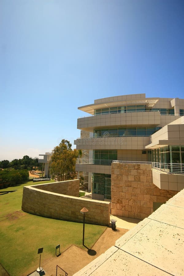 Exterior View of the Getty Center Editorial Stock Photo - Image of ...