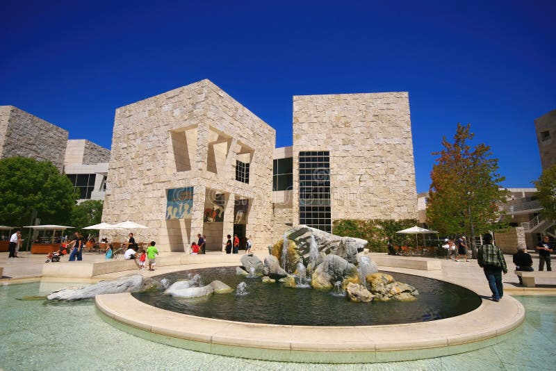 Exterior View of the Getty Center Editorial Image - Image of space ...