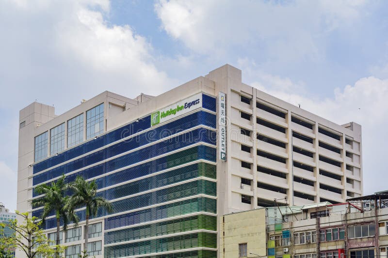 Exterior View of the Holiday Express Editorial Photo - Image of ...