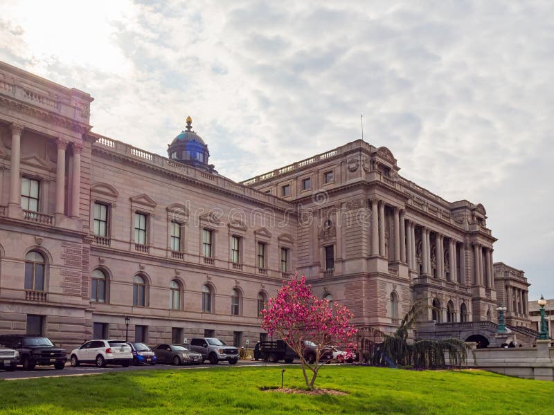Exterior View of the Library of Congress Editorial Photo - Image of ...