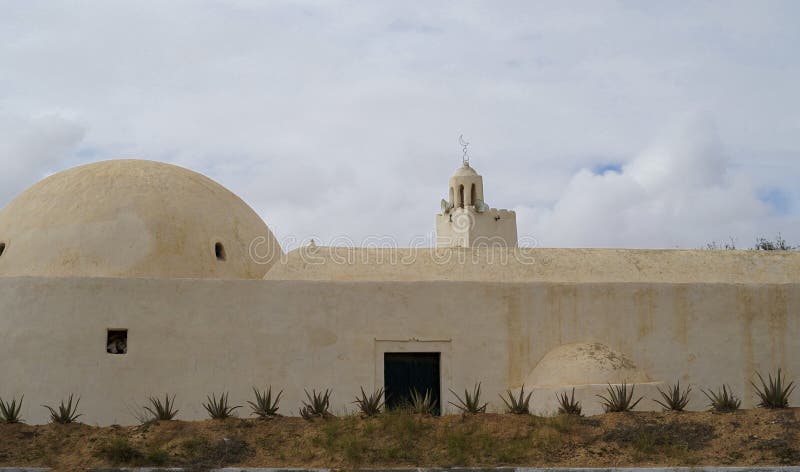 Fadhloun Mosque,Djerba, Tunisia Stock Photo - Image of surrounded ...