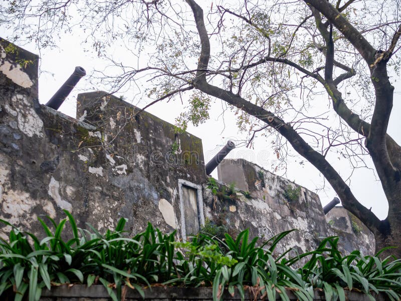 Exterior View of the Old Monte Fort Stock Photo - Image of historical ...
