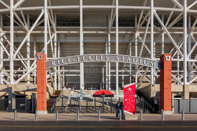 Exterior View of the Rice-Eccles Stadium Editorial Stock Photo - Image ...