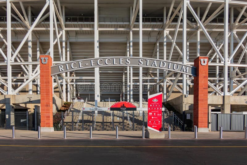 Exterior View of the Rice-Eccles Stadium Editorial Stock Image - Image ...