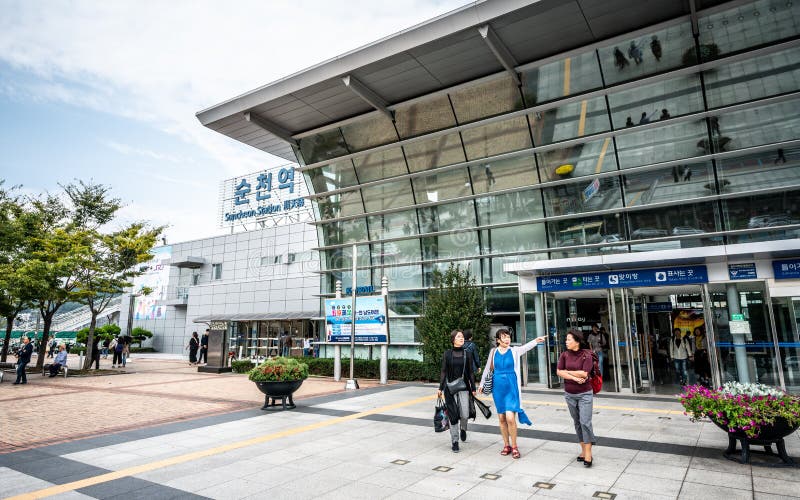 Exterior View of Suncheon Train Station in South Korea Editorial ...