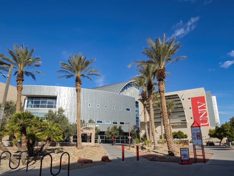 Exterior View of the UNLV Lied Library Editorial Photography - Image of ...