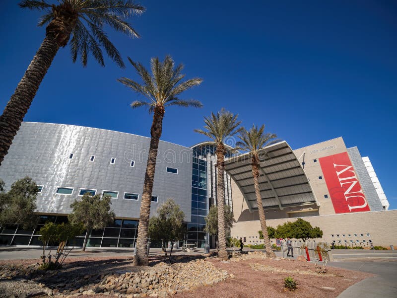 Exterior View of the UNLV Lied Library Editorial Photography - Image of ...