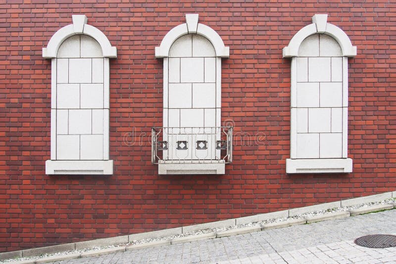 Exterior Wall Decorative Feature Stock Photo - Image of arch, wall ...