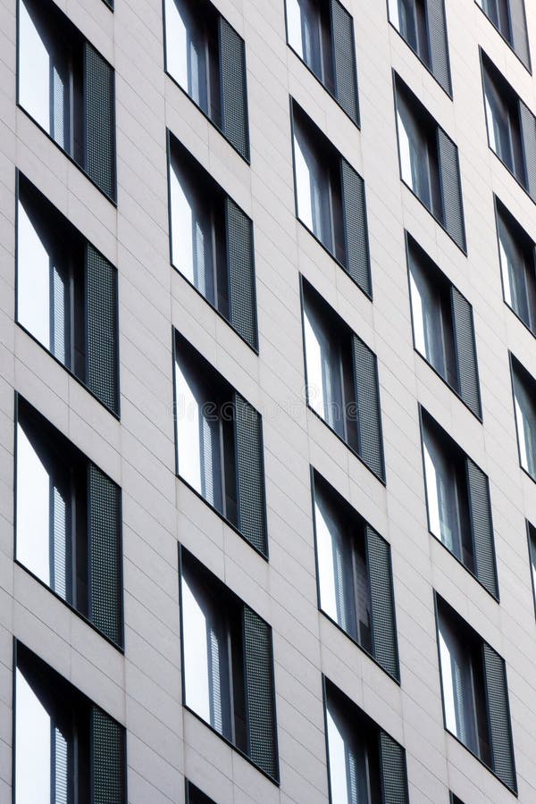 Modern Architectural Exterior Wall Design and Line Details. Stock Image ...