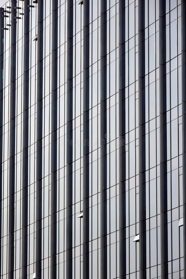 Glass Facade Design and Line Details of the Modern Building Central ...