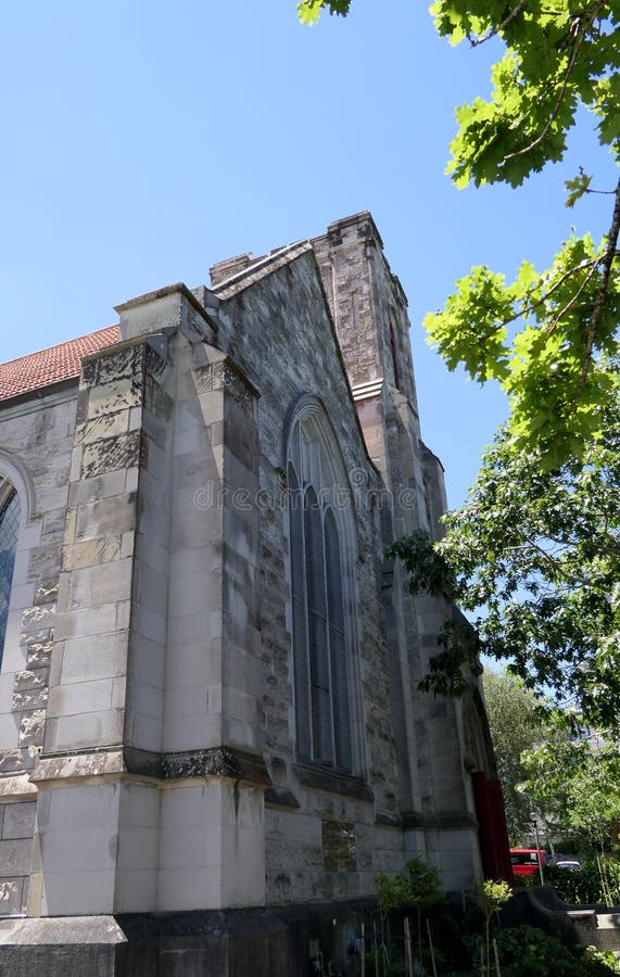 Exterior Wide Shot of a Funeral Chapel Stock Photo - Image of chapel ...