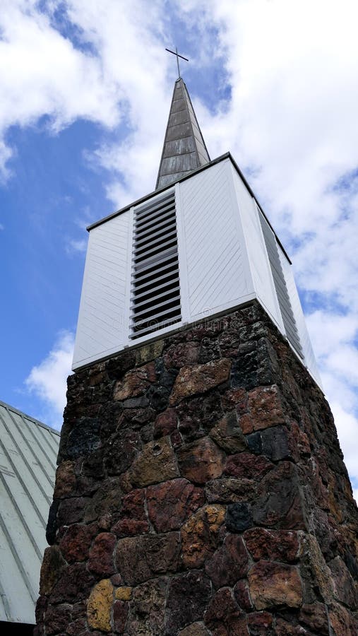 Wide Shot of a Funeral Chapel Stock Image - Image of sadness, flower ...