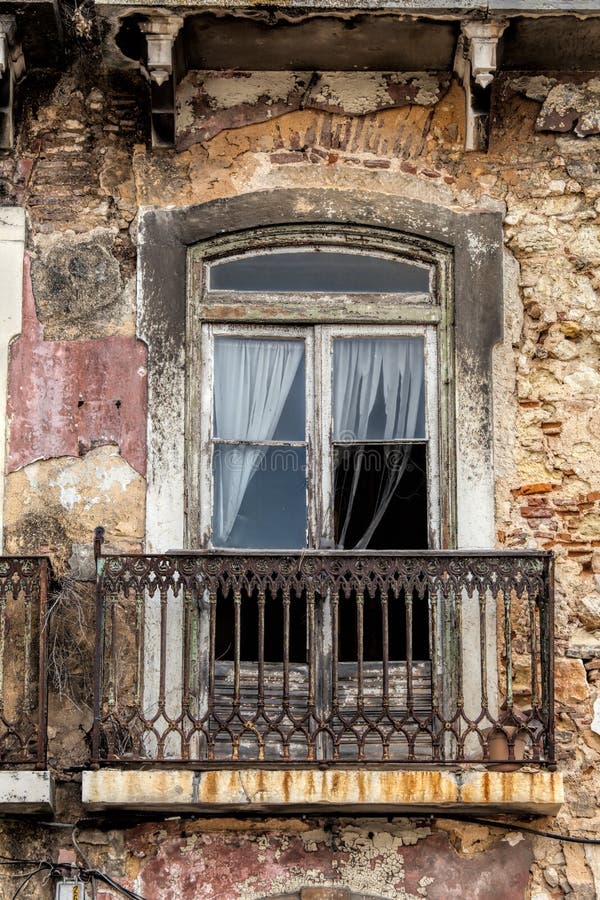 Exterior Windows of an Old Building Stock Photo - Image of upclose ...