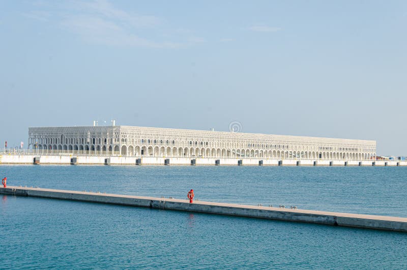 Externa View of Cruise Port Terminal Building at Doha, Qatar Stock ...