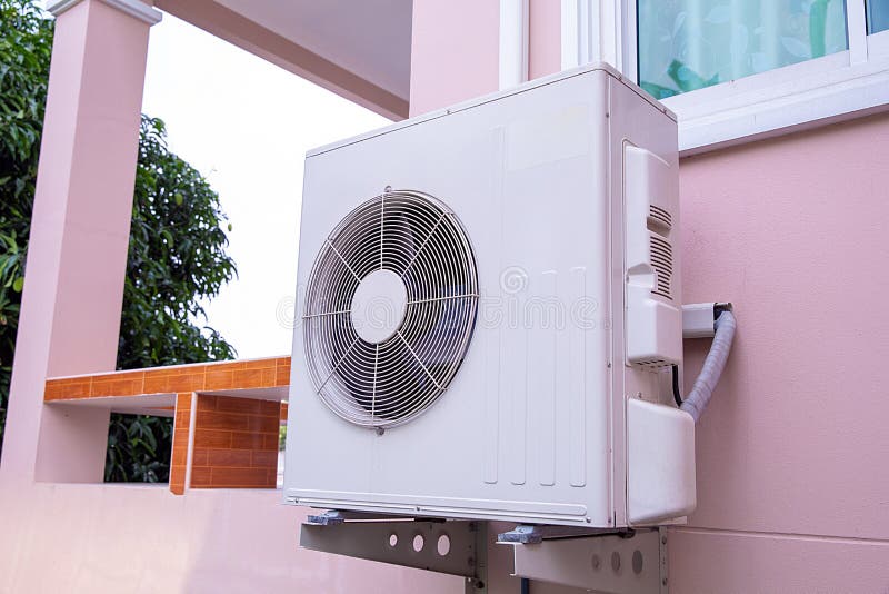 External Air Conditioner Compressor Unit are Installed on the Outside ...