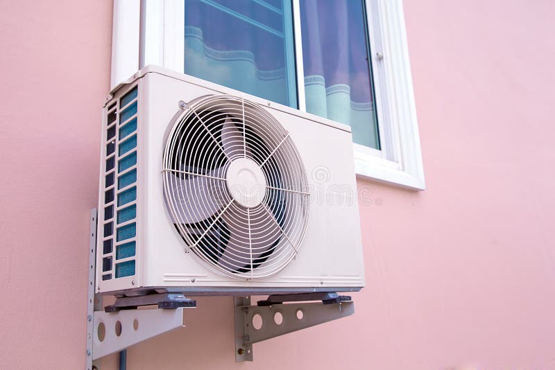 External Air Conditioner Compressor Unit are Installed on the Outside ...