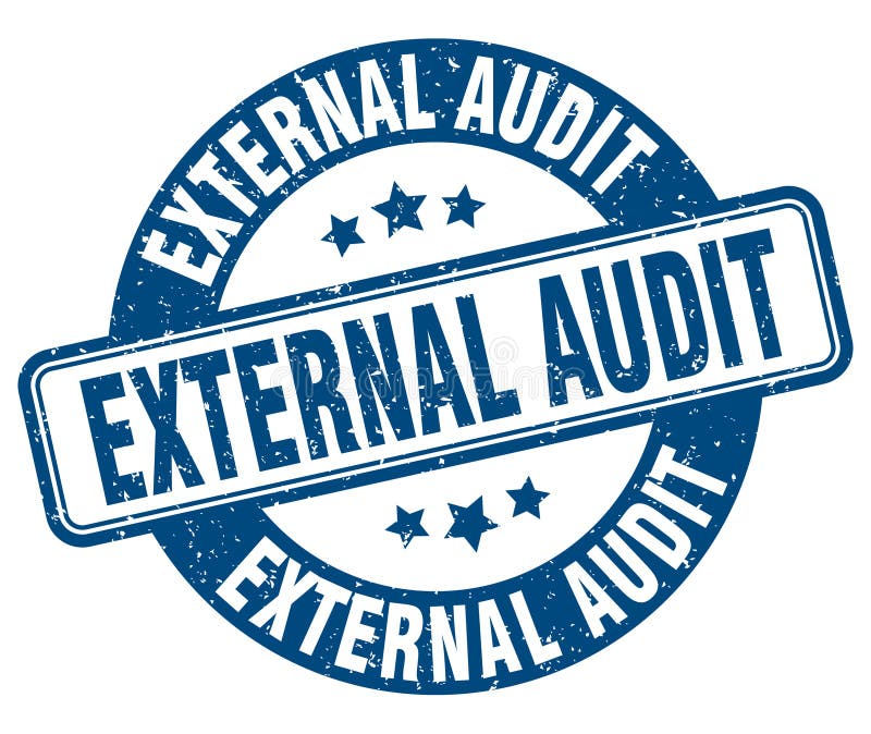 External Audit Stamp. External Audit Label. Round Grunge Sign Stock ...