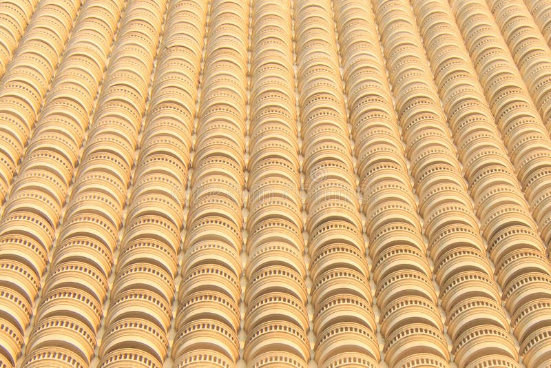 External Balcony of High Building Stock Image - Image of architecture ...