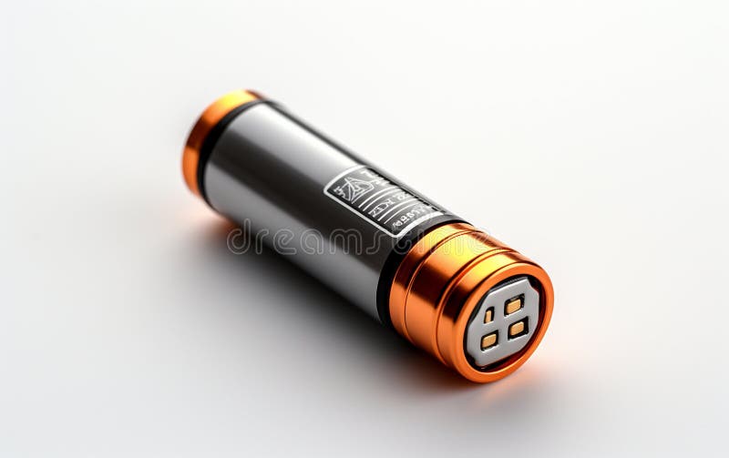 External Battery Charging on a White Background Stock Illustration ...