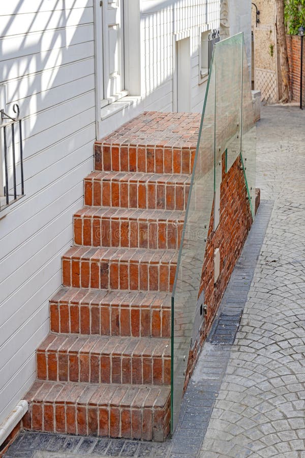 External Bricks Stairway stock image. Image of steps - 303957079