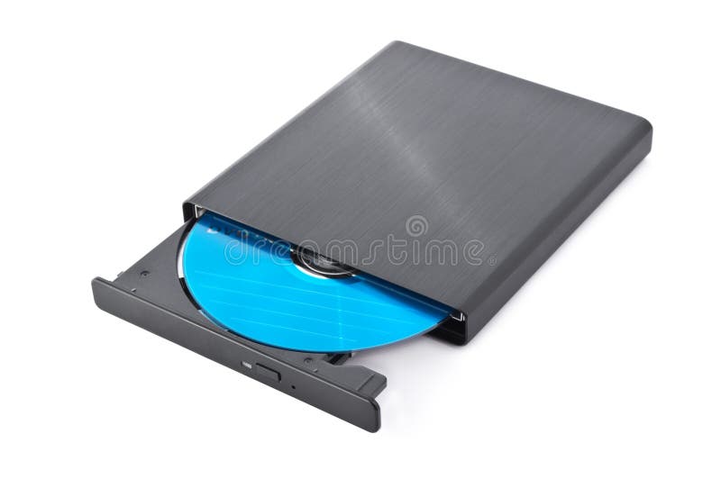 External CD/DVD drive stock photo. Image of hardware, data - 883730
