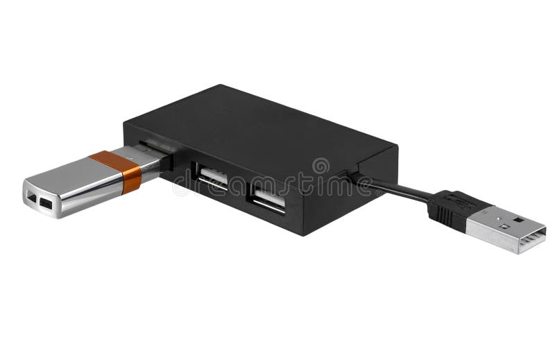 The External Computer Device with Ports Stock Photo - Image of record ...