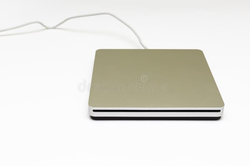 External Computer Drive for Reading Laser Discs Stock Photo - Image of ...