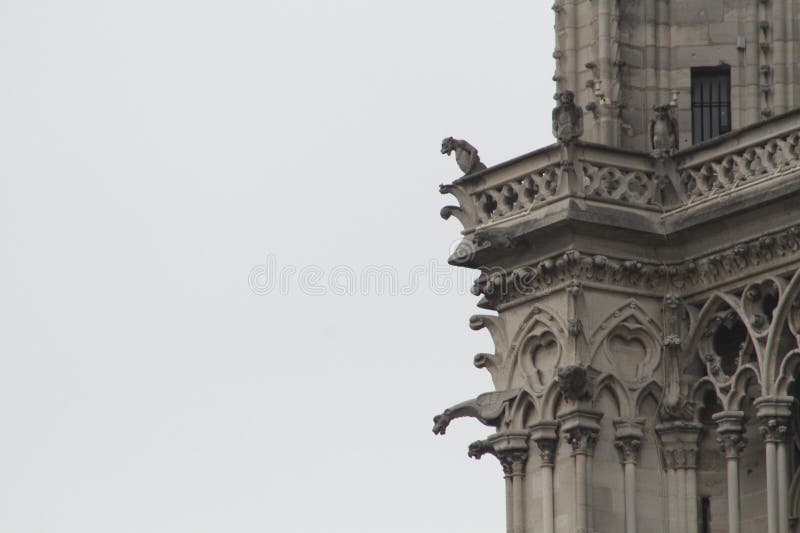 External Details View of Notredamm Stock Image - Image of notredamm ...
