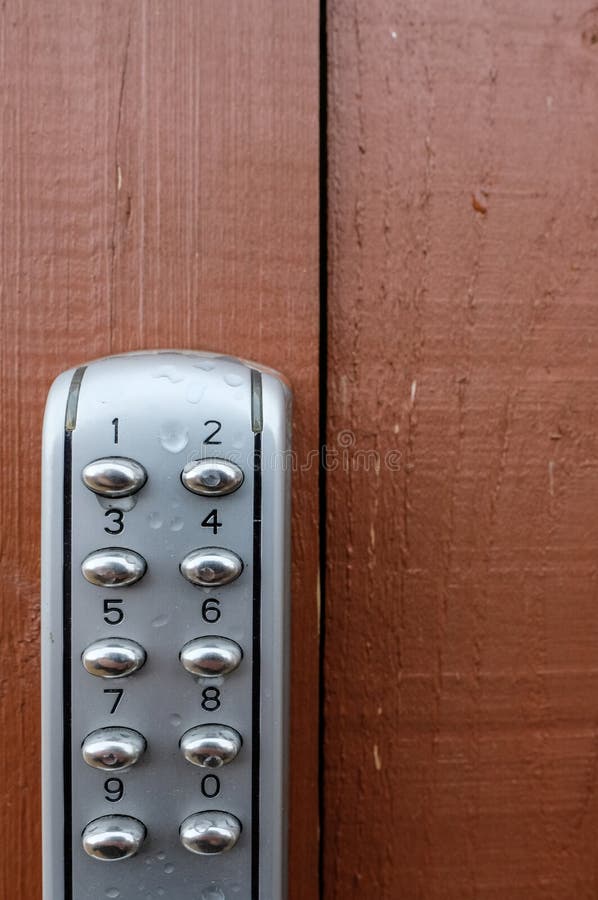 External Digital Keypad Entry Device As Seen on a Gate. Stock Photo ...