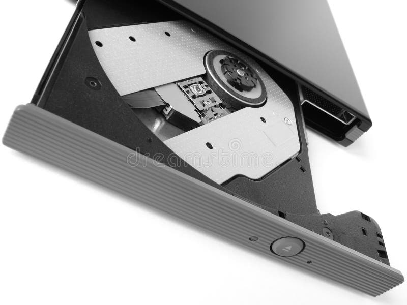 External DVD drive stock image. Image of computer, information - 13279261