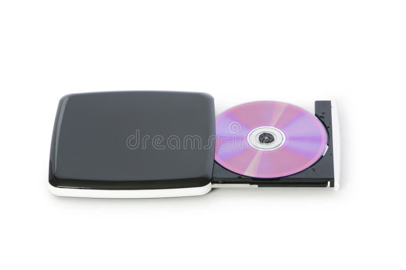 External Dvd Drive Isolated Stock Image - Image of drive, white: 11395287