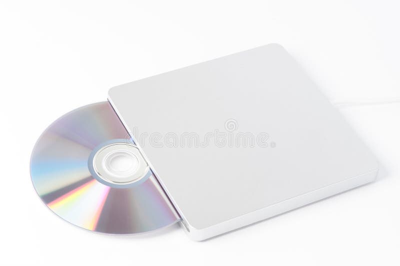 External DVD writer stock image. Image of equipment, slim - 43396511