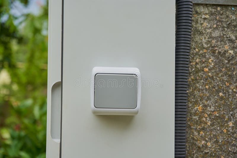 External Electric Switch on the Electrical Box, Electric Pole and Light Switch for Street ...