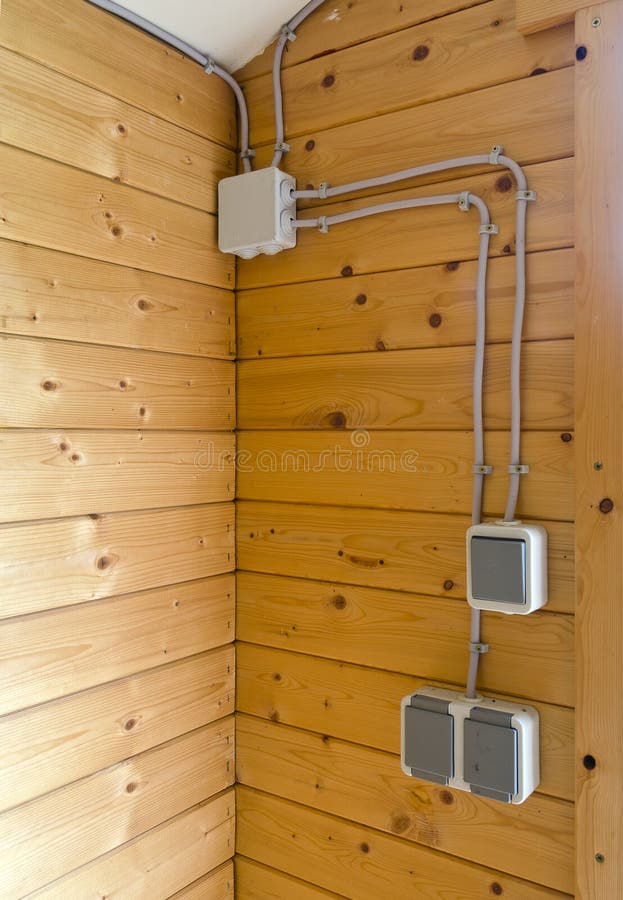 External Electrical Installation Stock Photo - Image of line, cable ...