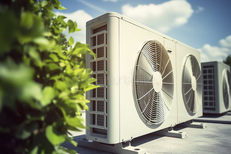 External Fan Radiator of an Air Conditioner. Ai Generated Stock ...