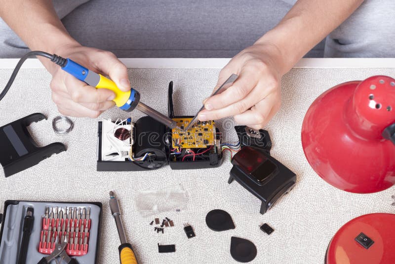 External flash repair stock image. Image of accessory - 107584667