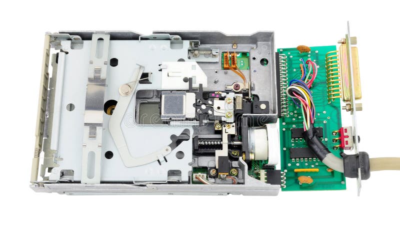 External Usb Floppy Disk Drive with Disks One Standing Stock Photo ...