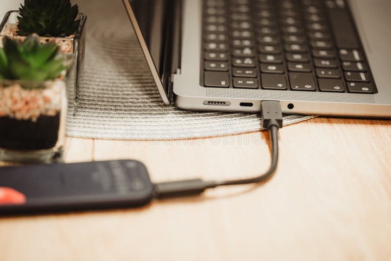 External Hard Disk Connect by USB Stock Image - Image of connection ...